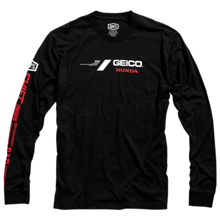 100 Percent Geico Raceday Long Sleeve Shirt | FortNine Canada