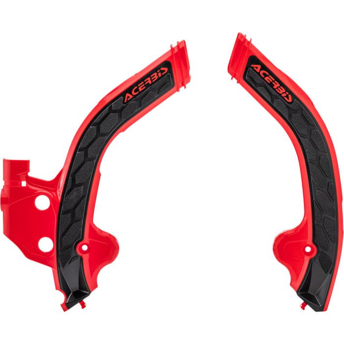 Acerbis X-Grip Frame Guards Red/Black - 2801941018 | FortNine