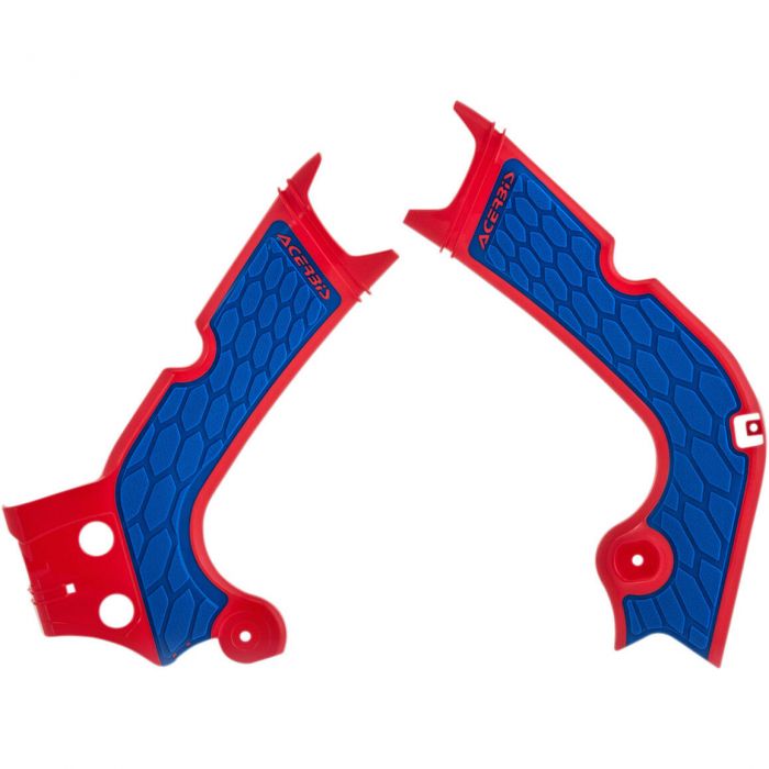Acerbis X-Grip Frame Guards Red/Blue - 2630711228 | FortNine Canada