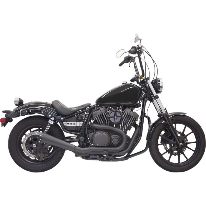 Bassani Road Rage 2-Into-1 Exhaust System Megaphone - Black - Upswept ...