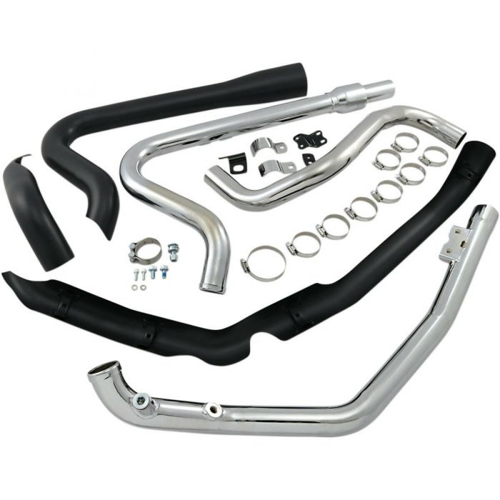 Cobra PowerPort Head Pipes Dual - Raven Black - 6257RB | FortNine Canada