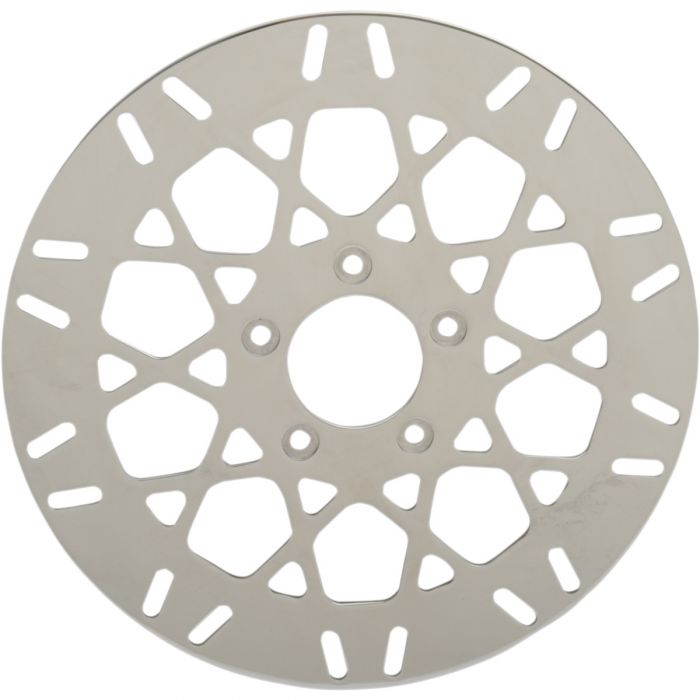Drag Specialties Stainless Steel Brake Rotor Mesh Polished - Front ...