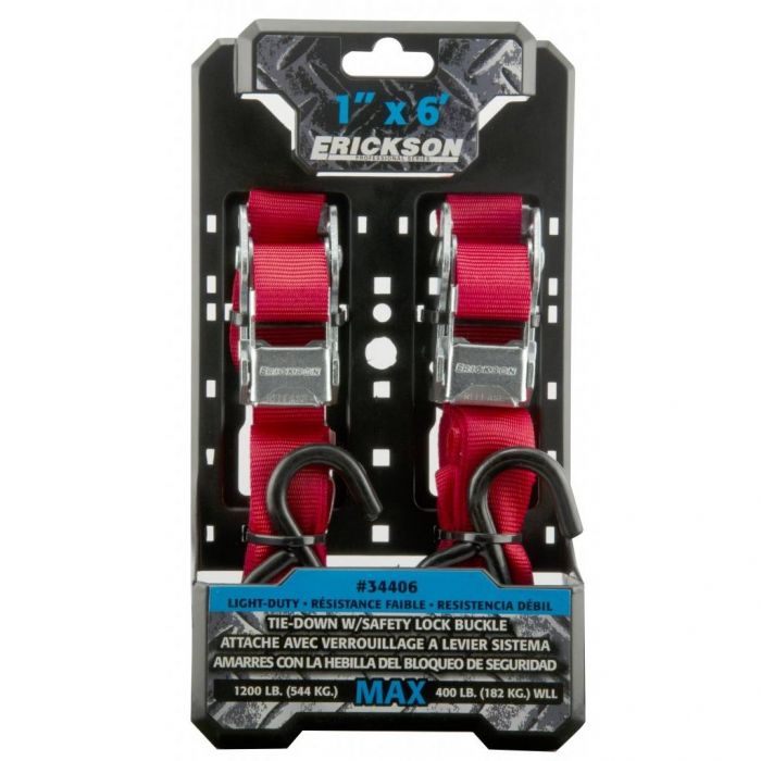 Erickson Over Centre Buckle Tie Down Straps Fortnine Canada