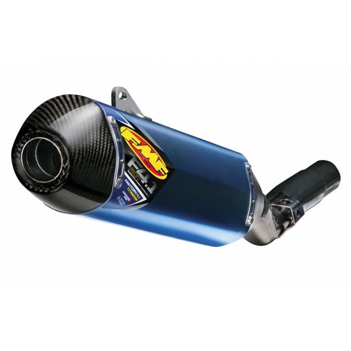 FMF Racing Factory 4.1 RCT Titanium Slip-On Exhaust Blue Anodized ...