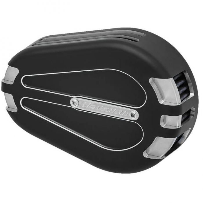 Kuryakyn Crusher Maverick Pro Air Cleaner Satin Black/Machined - 9937 ...