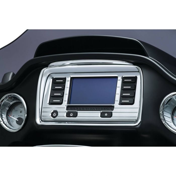 Kuryakyn Tri-Line Stereo Faceplace Trim Kit | FortNine Canada