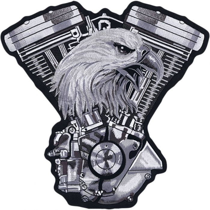 Lethal Threat Eagle V-Twin Engine Embroidered Patch | FortNine Canada