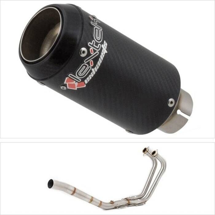 Lextek CP8C Full System Exhaust Standard - with Downpipe - EXHKIT17847 | Yamaha YZF-R3 2015-2018 ...