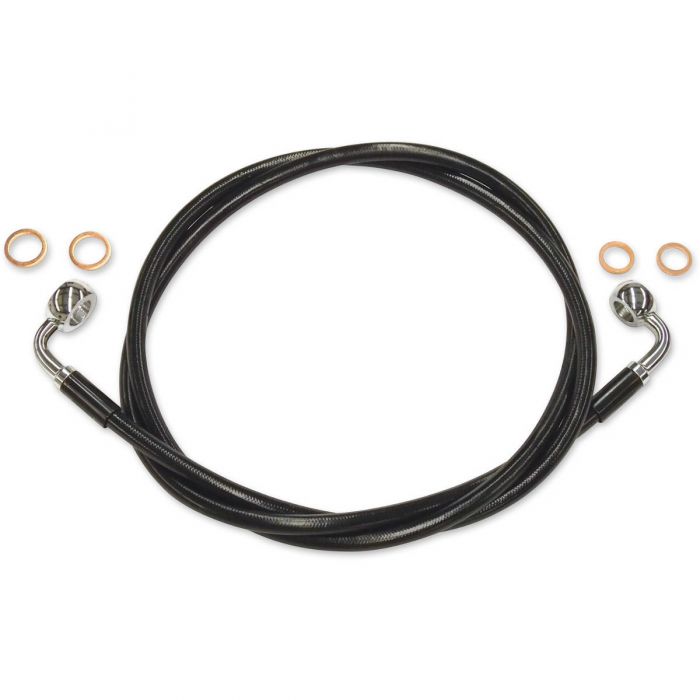Magnum XR Black Stainless Front Brake Cable 48 - Chrome Fittings ...