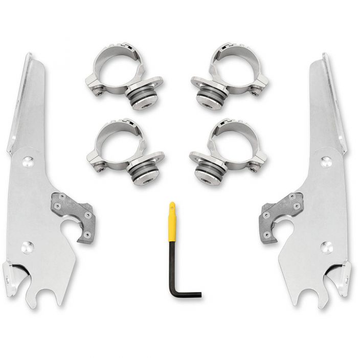 Memphis Shades Trigger-Lock Mount Kit for Batwing Fairing - Polished ...