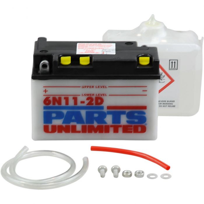 Parts Unlimited Conventional 6V Battery (Acid sold separately) - R6N11 ...