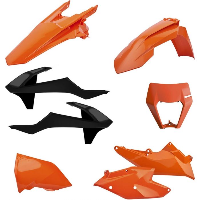 Polisport Complete Body Kit OEM KTM Orange 2016/Black - 90881 ...