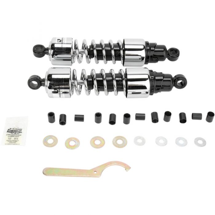 Progressive Suspension 412 Series Shocks 13" - Chrome - 412-4210C ...