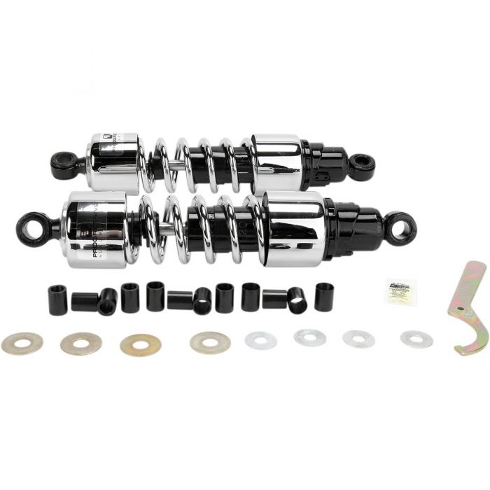 Progressive Suspension 412 Series Shocks 13" - Chrome - 412-4213C ...