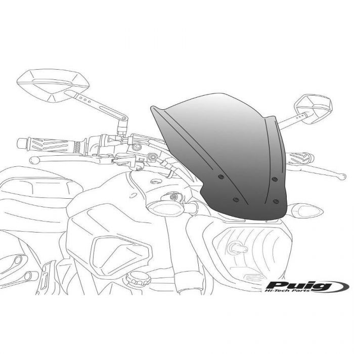 Puig New Generation Windshield Touring - Clear - 9438W | FortNine