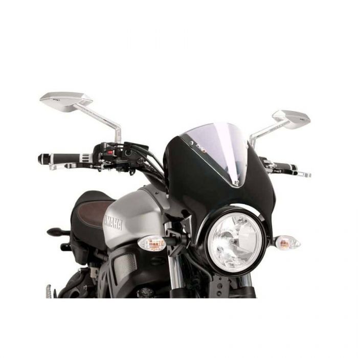 Puig Retrovision Windshield Clear with Black Semi-Fairing - 9560W ...