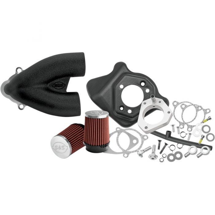 S&S Cycle Tuned Induction Kit - Wrinkle Black - 106-2447 | FortNine Canada