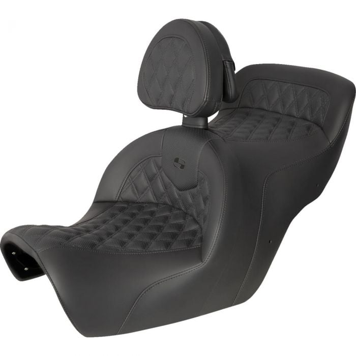 Saddlemen Road Sofa Seat Lattice Stitch - with Driver Backrest - H88-07 ...