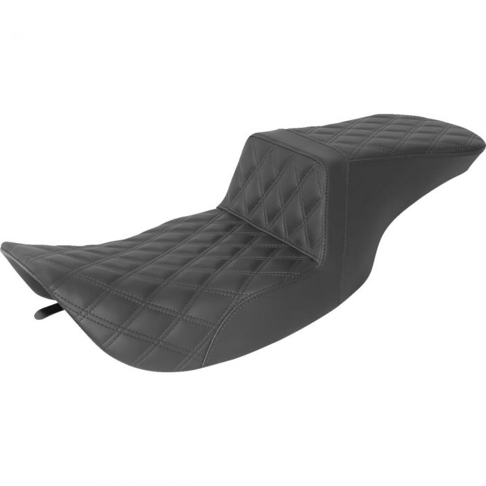 Saddlemen Step-Up Seat Black - Full Lattice Stitch - 897-06-195 | FortNine