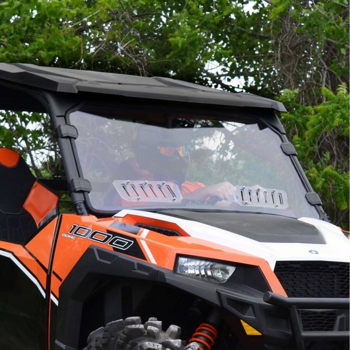 SuperATV Full Windshield Clear - Vented - Scratch Resistant Poly - WS-P ...