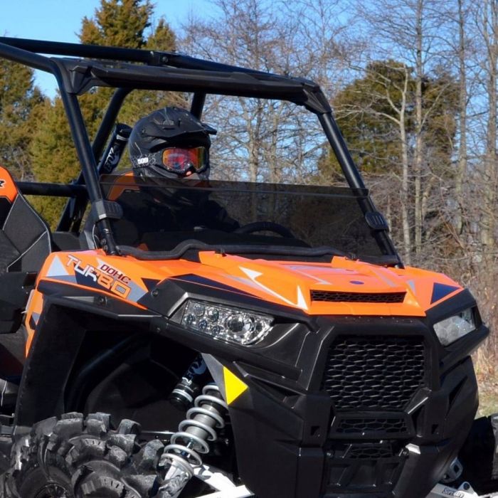 SuperATV Half Windshield Dark Tint - Standard Poly - HWS-P-RZR1K-001-71 ...