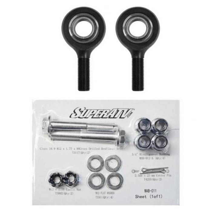 SuperATV HD Tie Rod End Kit - TRE-RP-004 | FortNine Canada