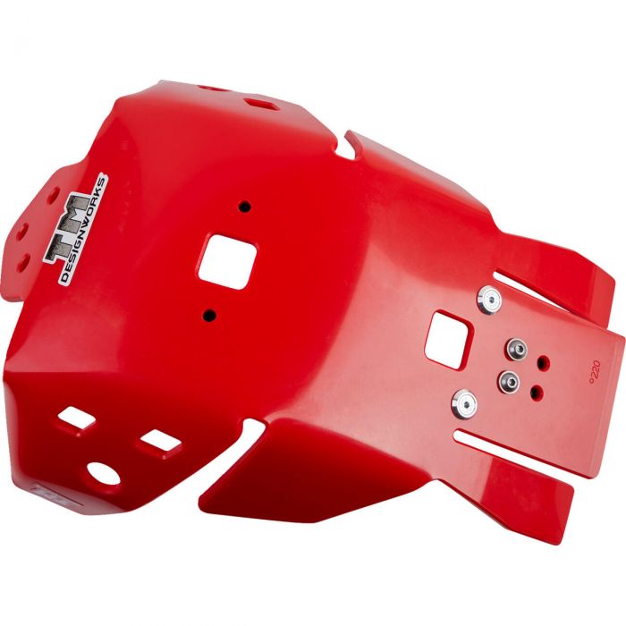 TM Designworks Full Coverage Skid Plate Red - HOMC-470-RD | FortNine Canada