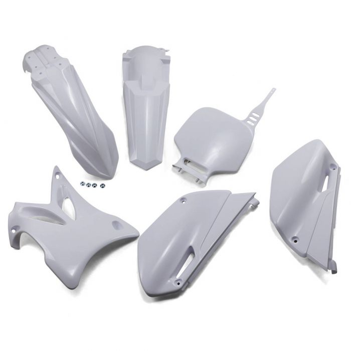 UFO Plastic Kit White - Restyle - YAKIT306K-046 | Yamaha YZ85 2002-2012 ...