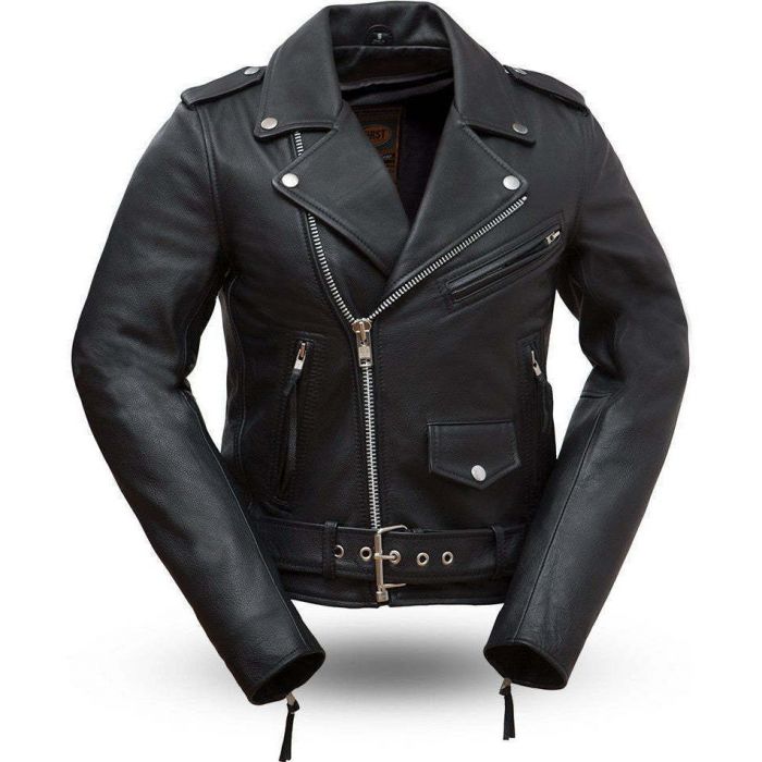 First Manufacturing Womens Rockstar Motorcycle Leather Jacket | FortNine
