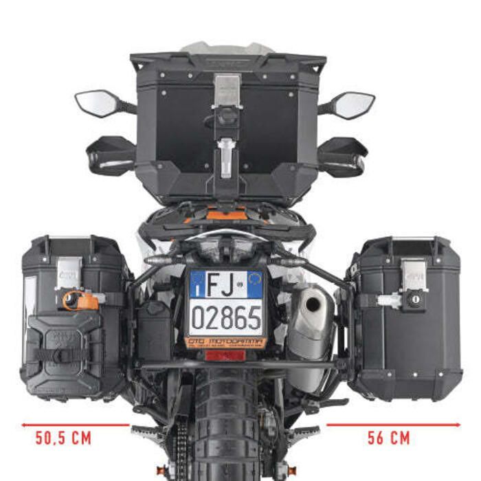 Givi PL One-Fit Tubular Side Case Holder Cam-Side Monokey - PLO7717CAM ...