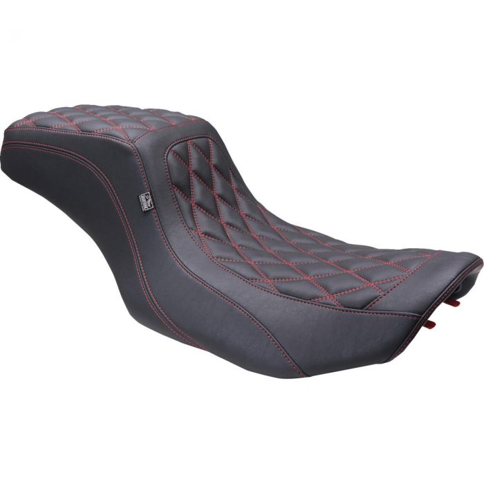Mustang One-Piece Squareback 2-Up Seat - Double Diamond - Dark Cherry ...