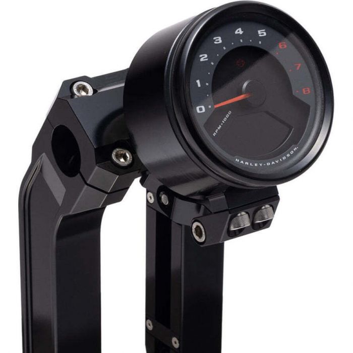 Original Garage Moto Billet Gauge Pod Black Chrome - Single - Front ...