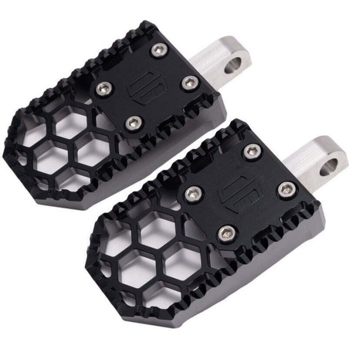 Original Garage Moto HoneyComp V3 Foot Pegs Black - P-PG-37-BK | FortNine