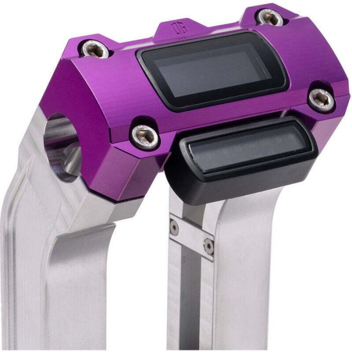 Original Garage Moto Pull Back Risers Aluminium Finish - 10.5" - Purple ...