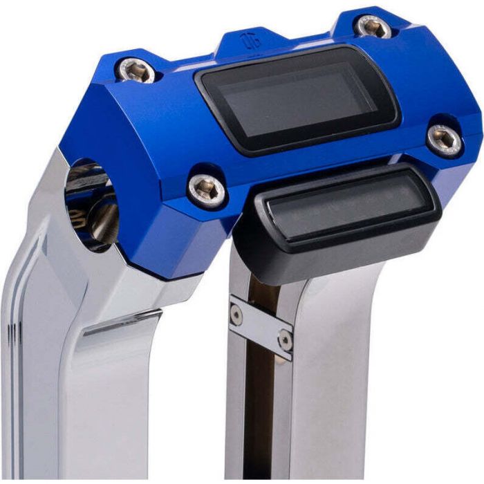 Original Garage Moto Pull Back Risers Chrome - 10.5" - Blue - H-RS-10 ...