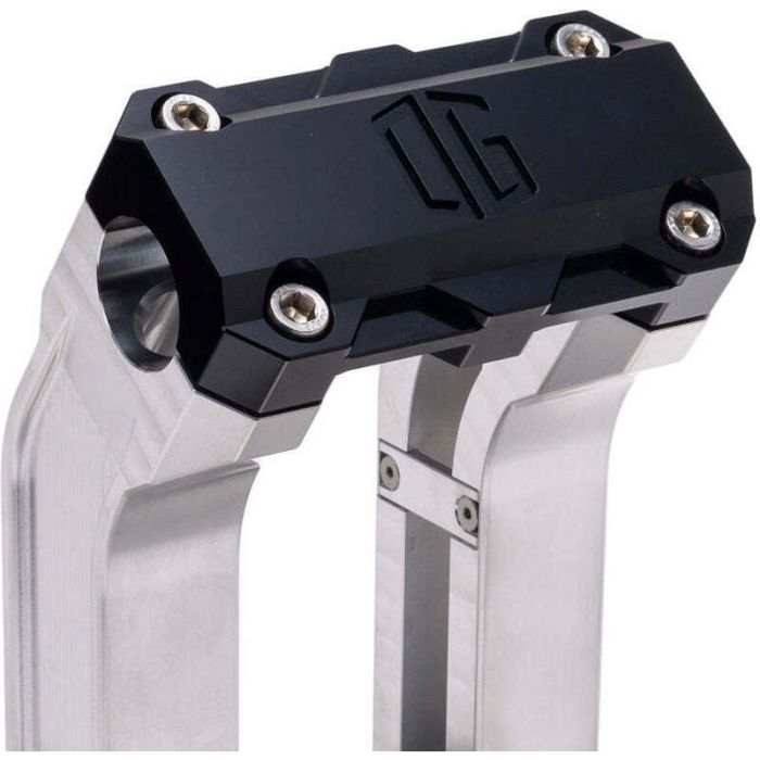 Original Garage Moto Straight Risers Aluminium Finish - 6.5" - Black ...