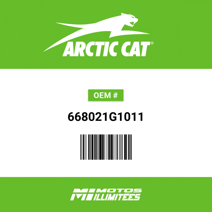 Arctic Cat Decal EXT Door Black Left - 668021G1011 | FortNine Canada
