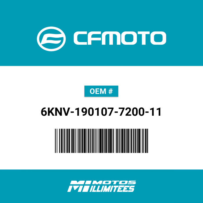 CFMoto Left Hand Tail Guard Decal - 6KNV-190107-7200-11 | FortNine Canada