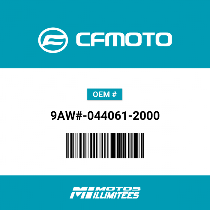 CFMoto Rear License Plate - 9AW#-044061-2000 | FortNine Canada