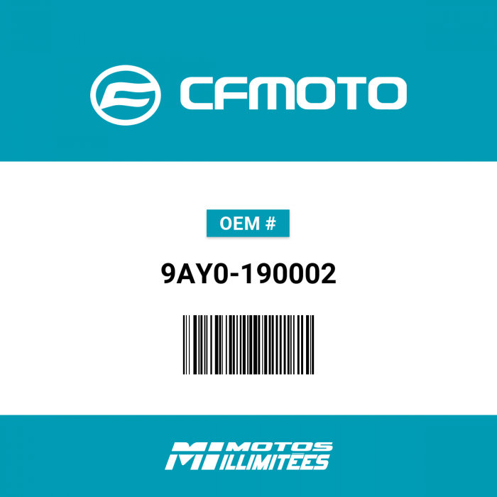 CFMoto Handlebar Tag - 9AY0-190002 | FortNine Canada