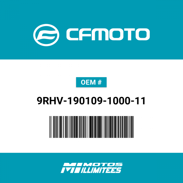 CFMoto Decal - Front Fender - 9RHV-190109-1000-11 | FortNine Canada