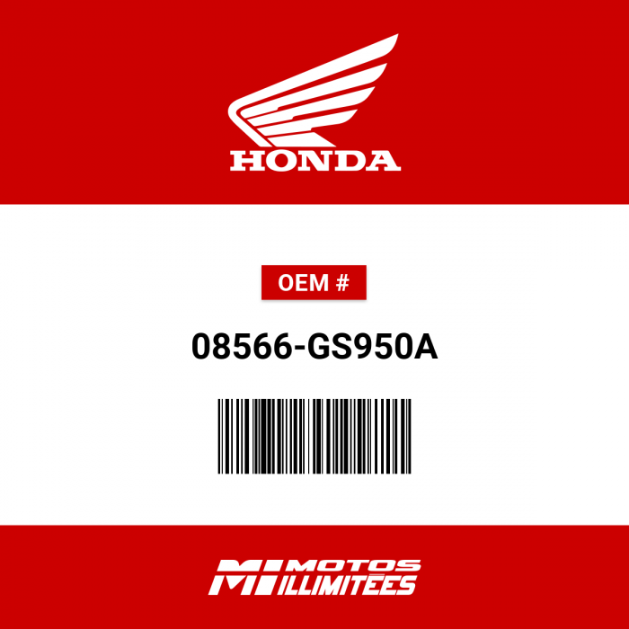 Honda Hand Grip Red - 08566-GS950A | FortNine Canada