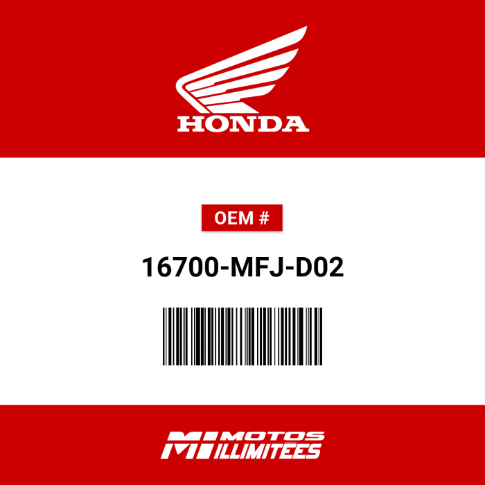 Honda Pump Assembly Fuel (MSDS) - 16700-MFJ-D02 | FortNine