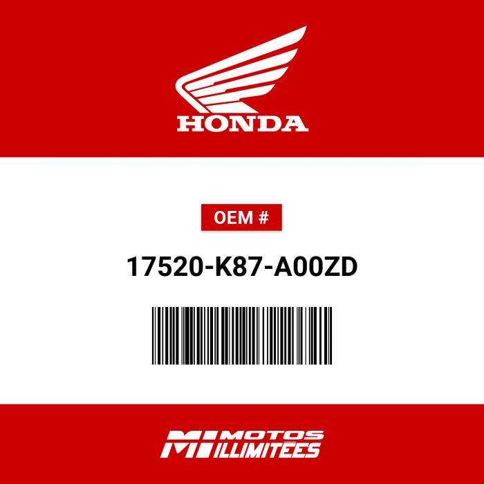 Honda Tank Set Fuel (Type-2) (WL) - 17520-K87-A00ZD | FortNine Canada