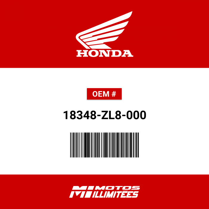 Honda Cap Muffler - 18348-ZL8-000 | FortNine