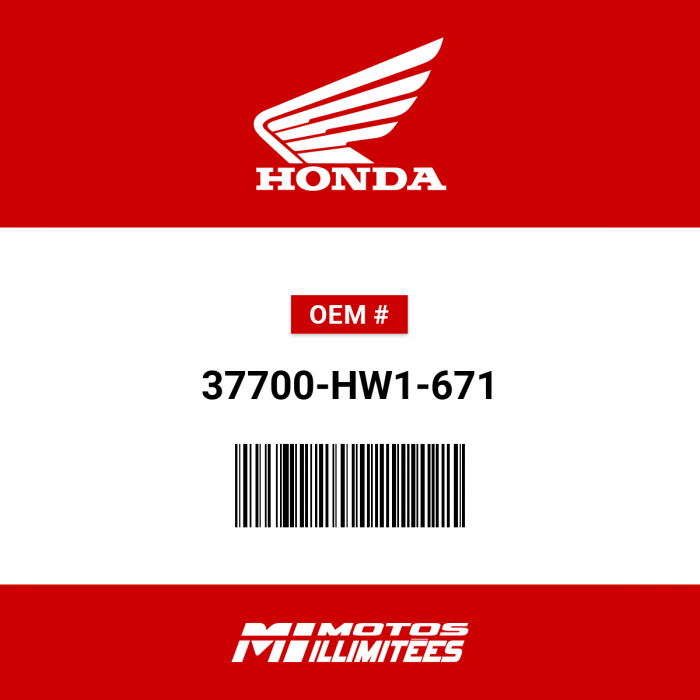 Honda Sensor Assembly Speed - 37700-HW1-671 | FortNine Canada