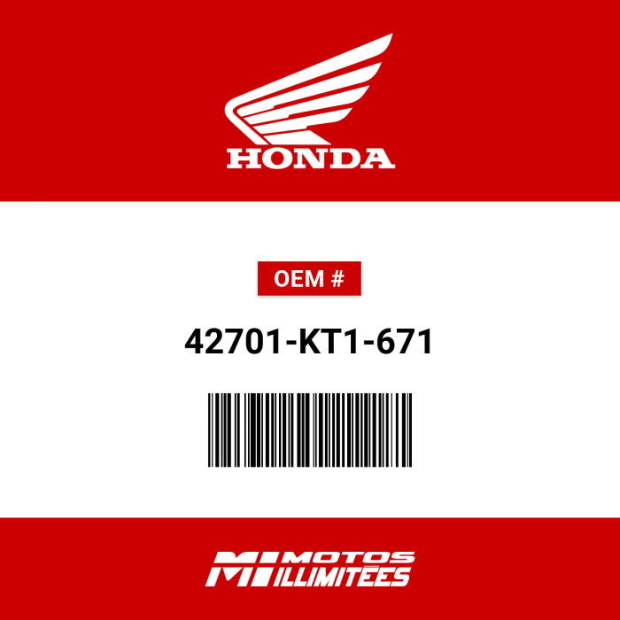 Honda Rim Rear Wheel (1.85X8) - 42701-KT1-671 | FortNine Canada