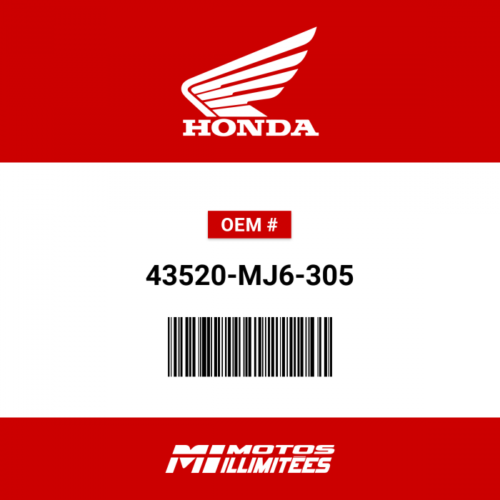 Honda Piston Set Master Cylinder - 43520-MJ6-305 | FortNine Canada