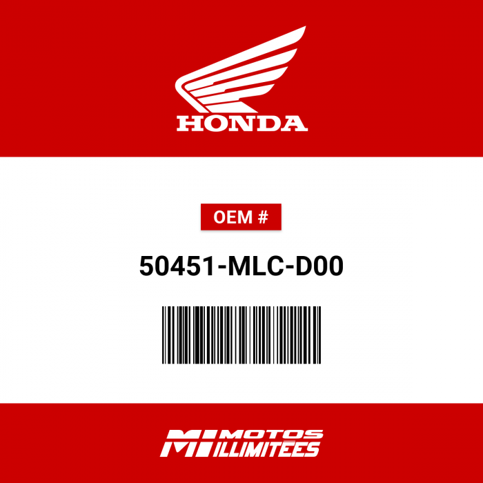 Honda Cover L Pivot - 50451-MLC-D00 | FortNine Canada