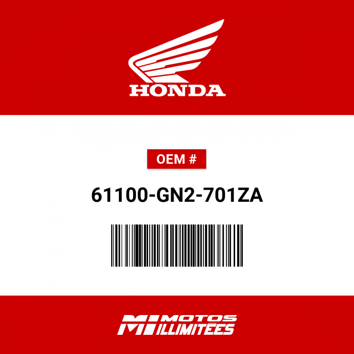 Honda Fender Front R110 (Monza Red) - 61100-GN2-701ZA | FortNine Canada